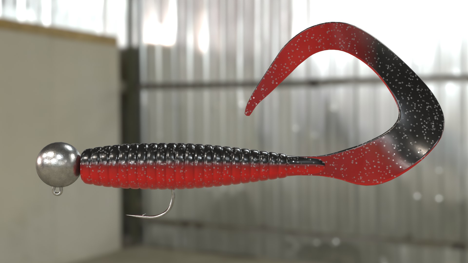 3D Curly Tail Fishing Lure Collection Model - TurboSquid 1993584