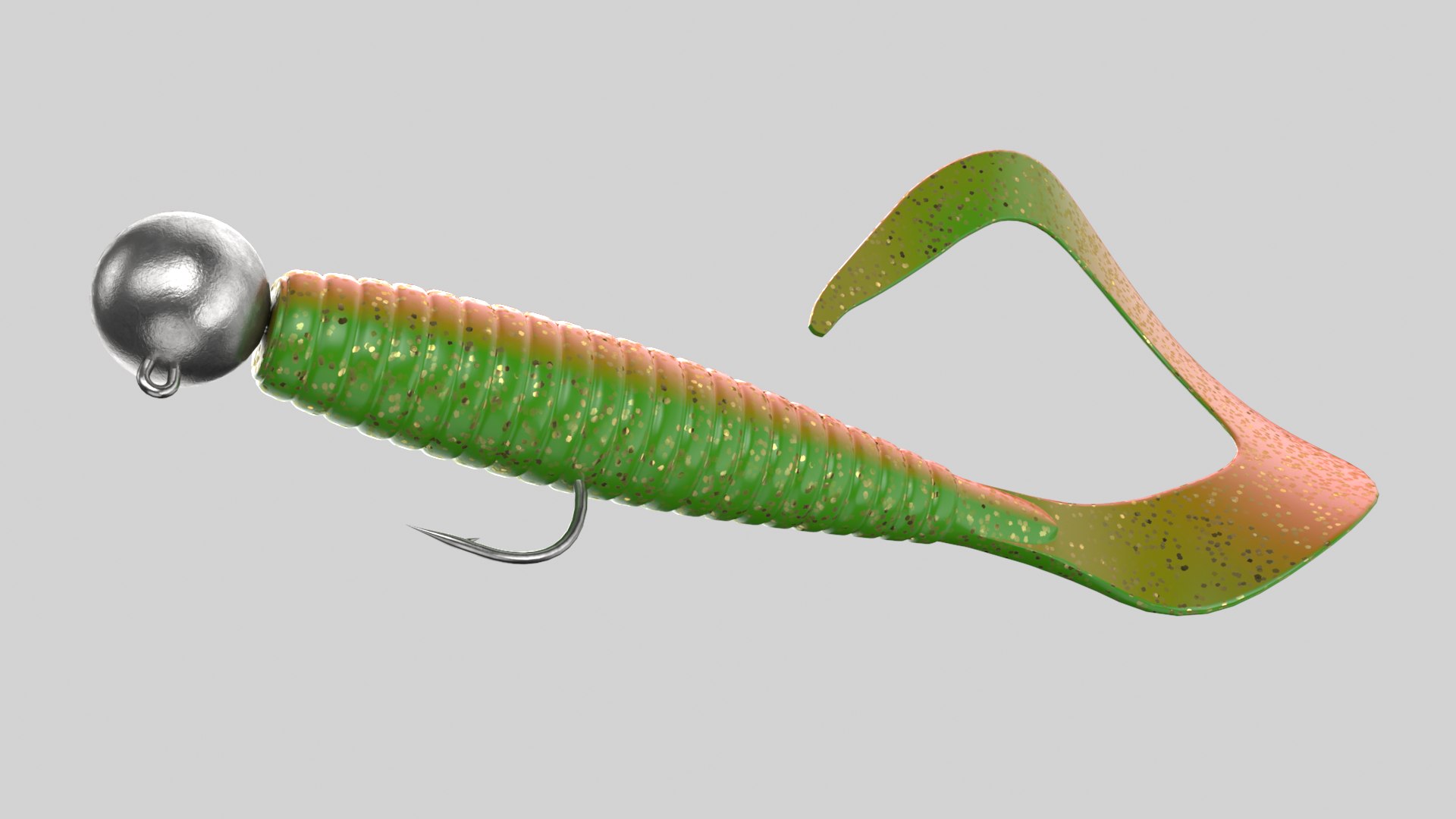 3D Curly Tail Fishing Lure Collection Model - TurboSquid 1993584