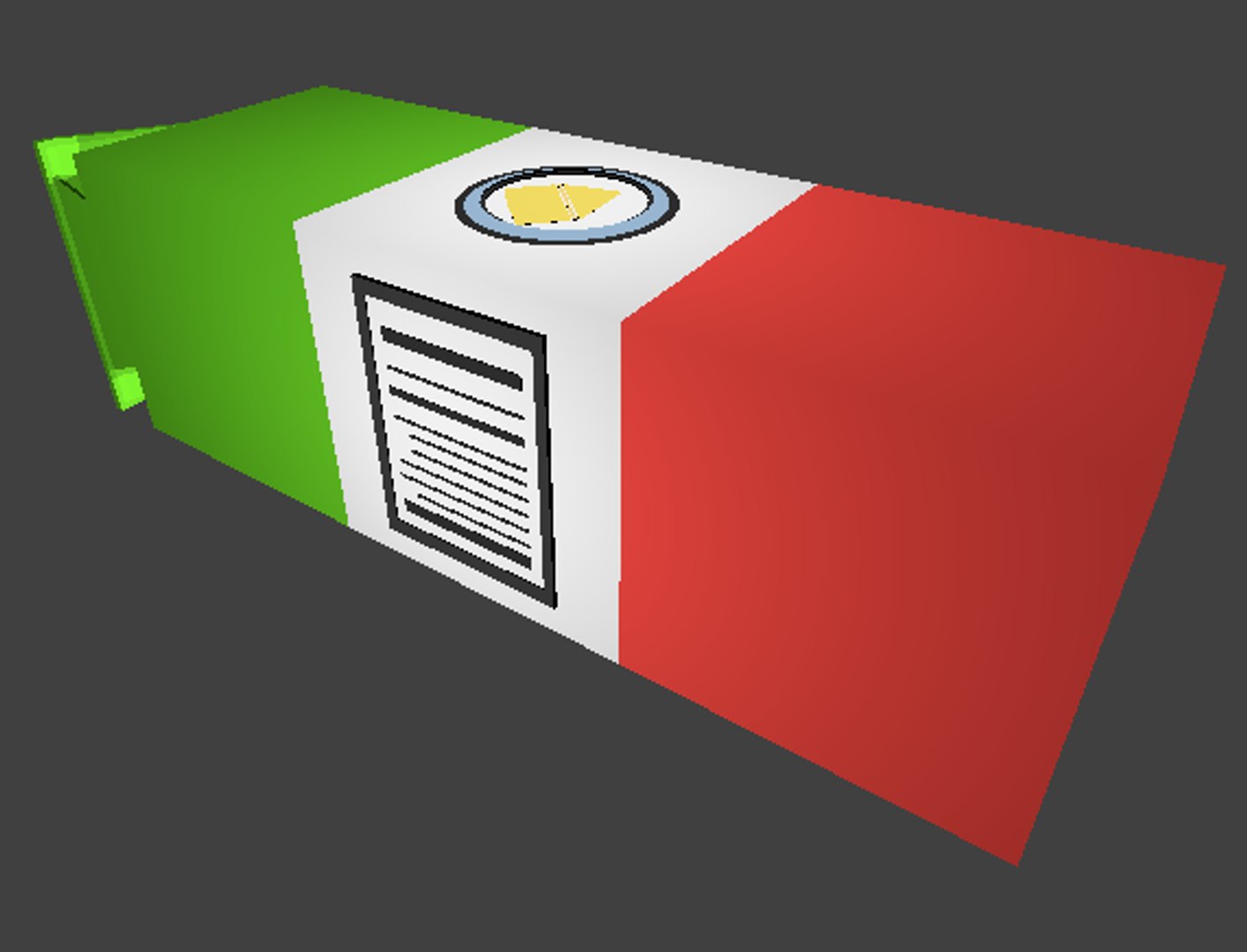 3D Model Box Italian Cheeses - TurboSquid 1282990