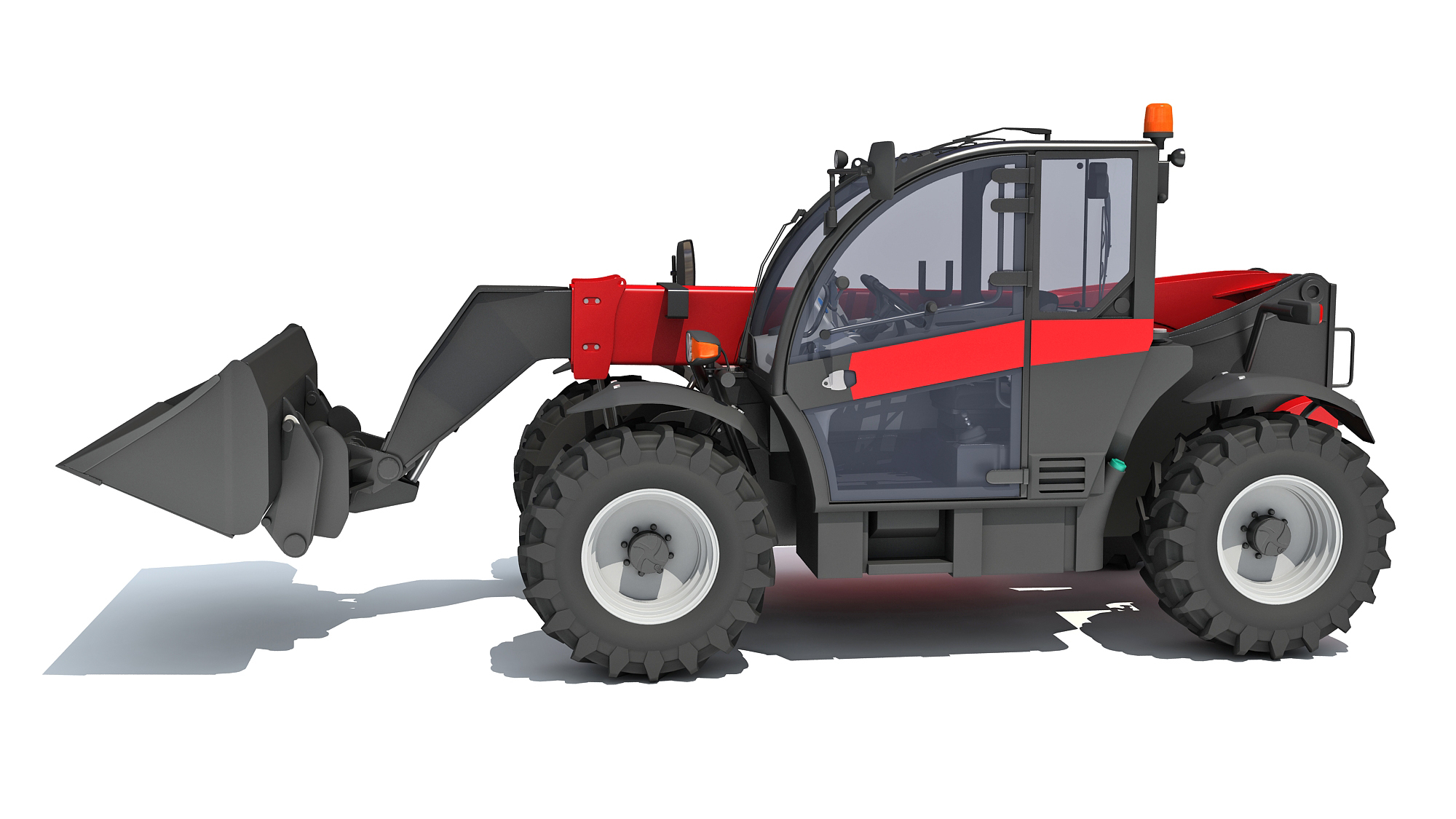 Scoop telehandler handler 3D model - TurboSquid 1690064