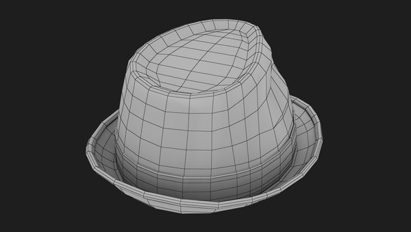modelo 3d Trilby Straw Hat - TurboSquid 1920089