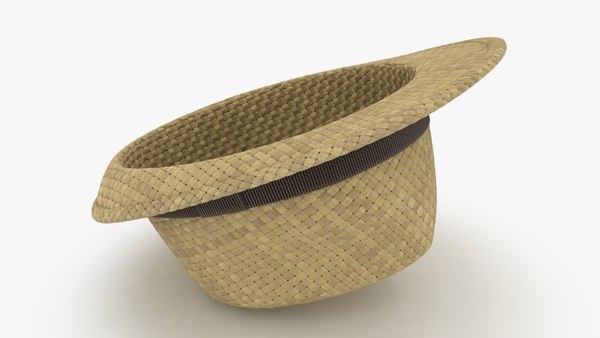 modelo 3d Trilby Straw Hat - TurboSquid 1920089