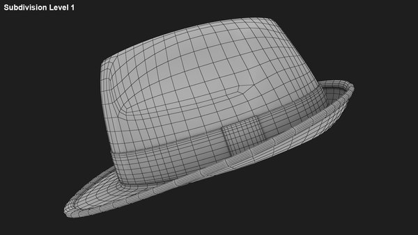 modelo 3d Trilby Straw Hat - TurboSquid 1920089