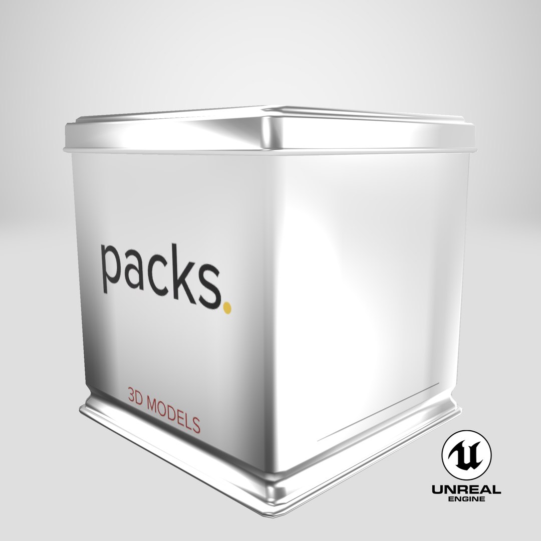 Tin aluminium 3D model - TurboSquid 1426759