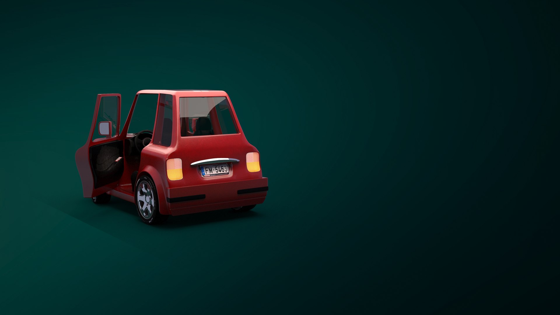 3D stylized cartoon car - TurboSquid 1299978