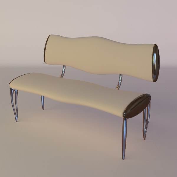 bench sofa 3d model