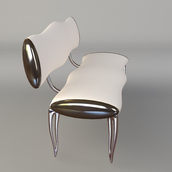bench sofa 3d model
