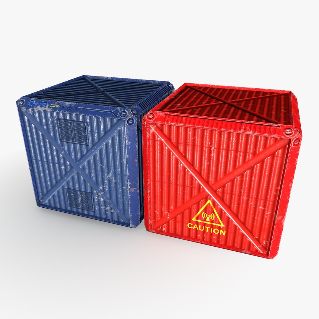 3D Container Boxes Model - TurboSquid 1275842