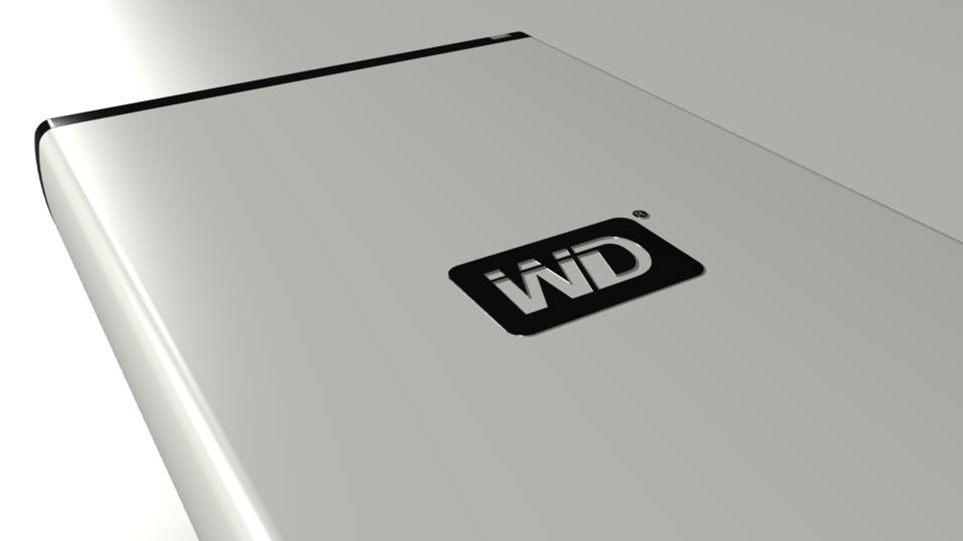 Western Digital External Hard Drive 3d Model