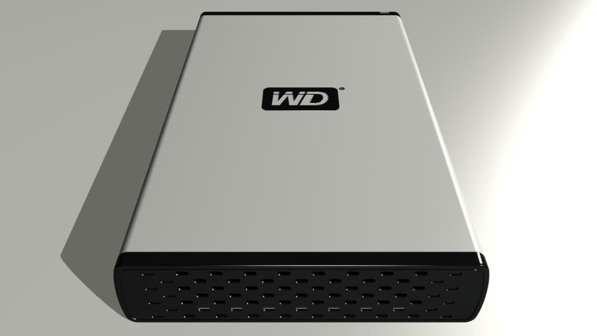 Western Digital External Hard Drive 3d Model
