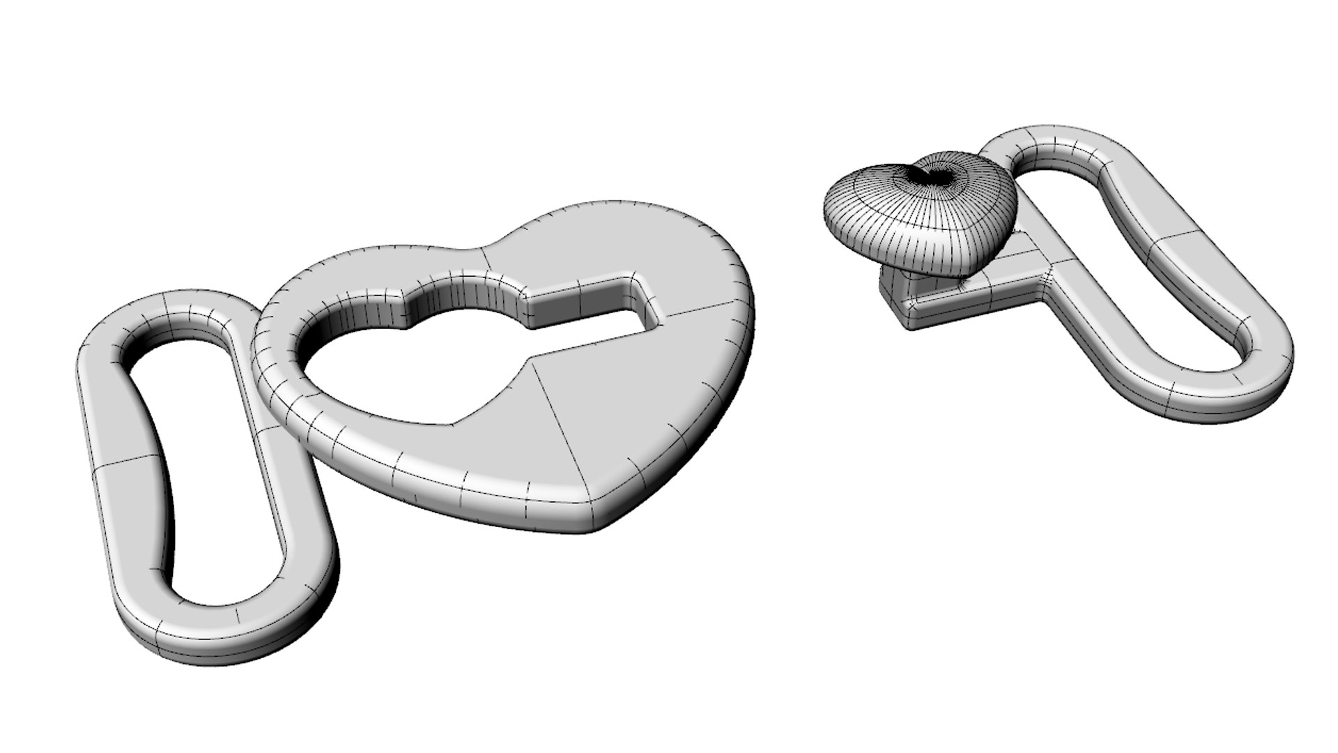 3D Snap And Click Fastener - TurboSquid 1950788