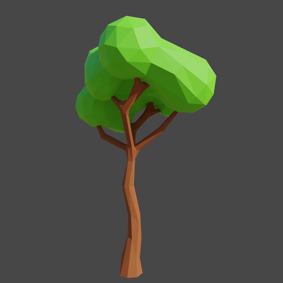 3D Model Low Poly Tree Pack - TurboSquid 2201224