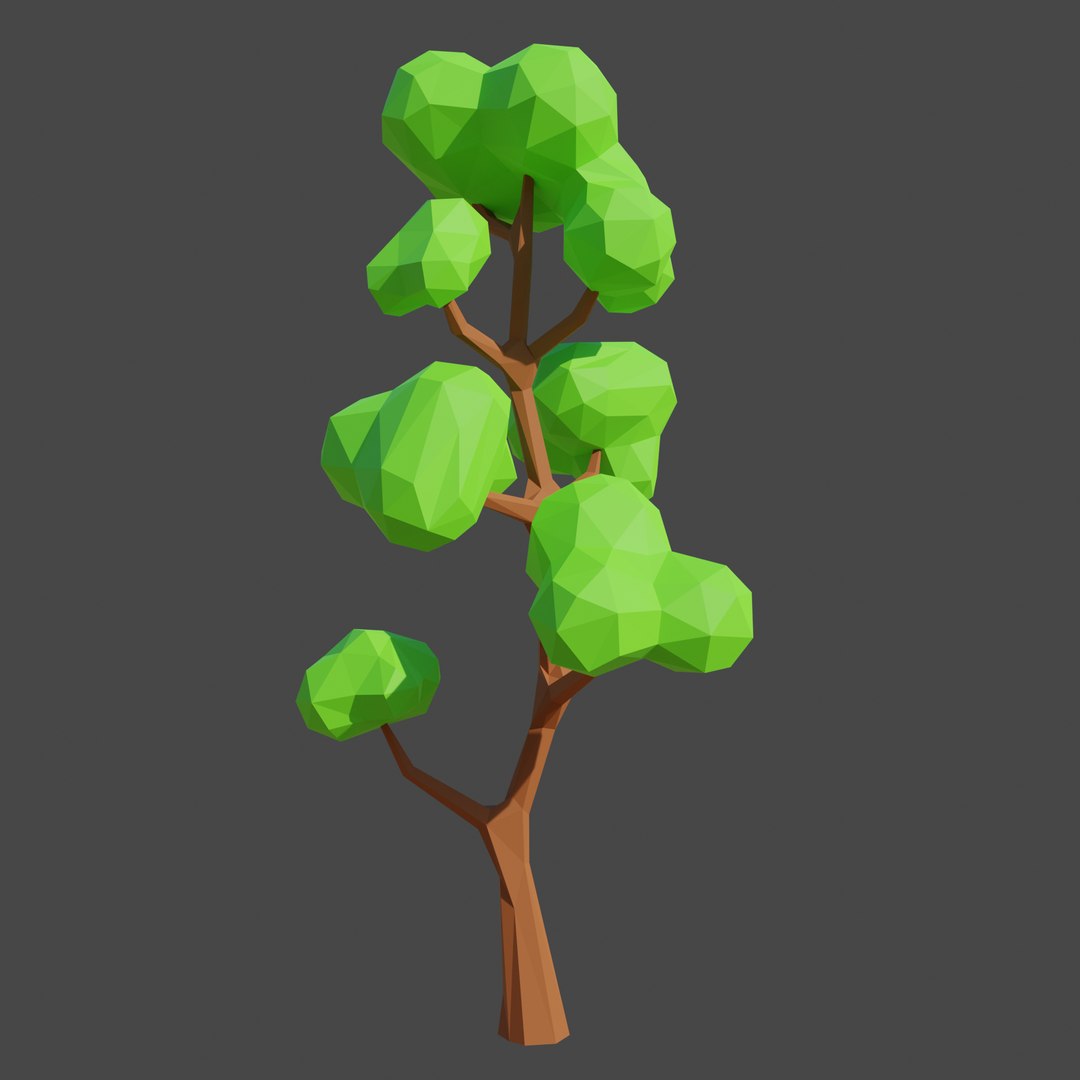 3D Model Low Poly Tree Pack - TurboSquid 2201224