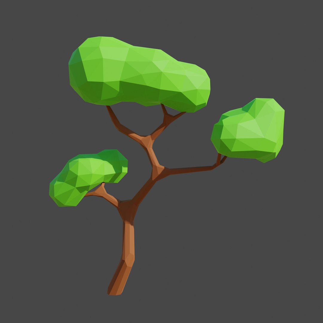 3D Model Low Poly Tree Pack - TurboSquid 2201224