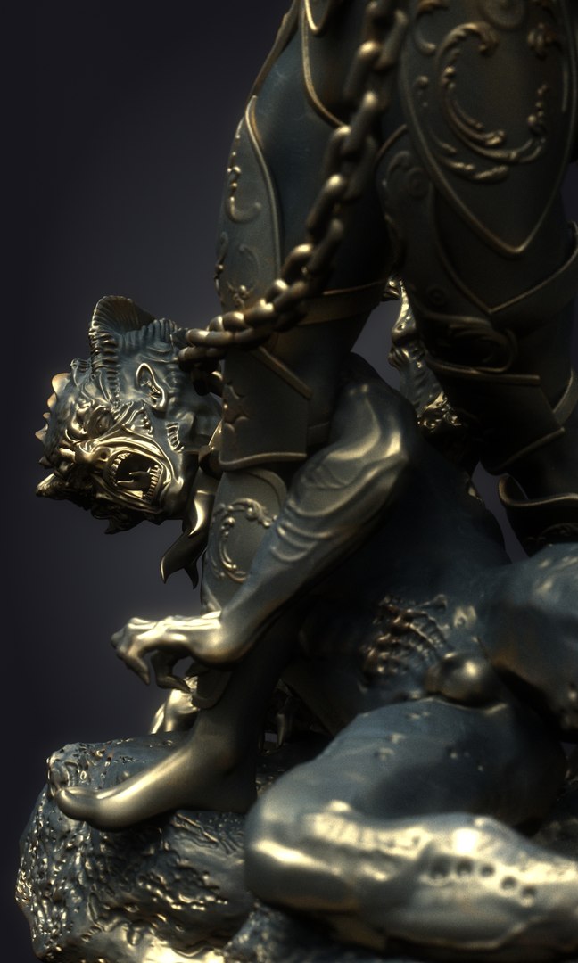 3D Archangel Michael fights Lucifer 2 - TurboSquid 2155591