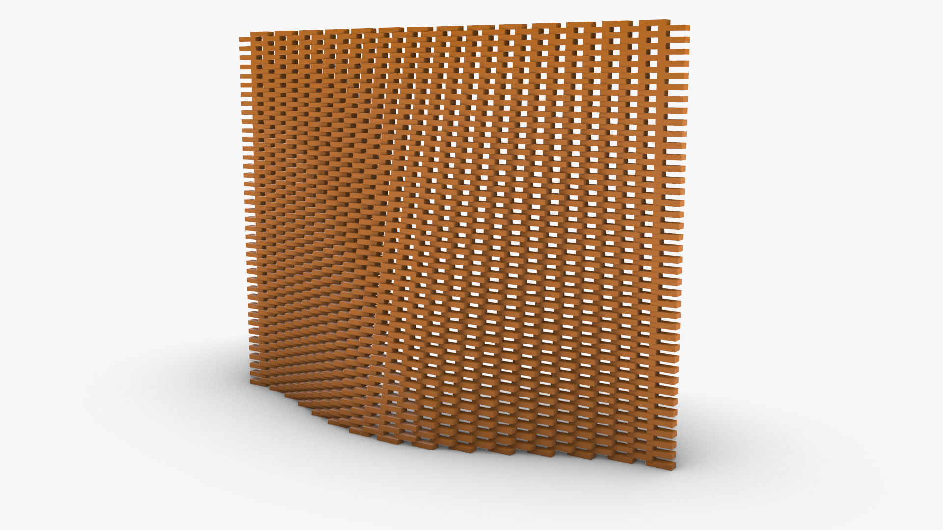 Wavy Sine Parametric Brick Wall V2 Model - TurboSquid 1968129