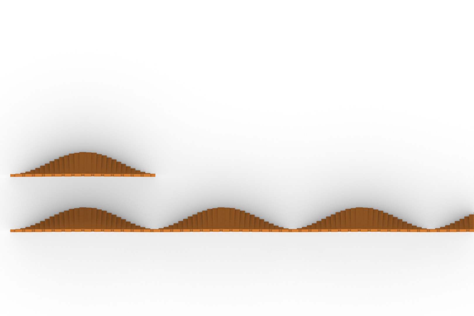 Wavy Sine Parametric Brick Wall V2 Model - TurboSquid 1968129