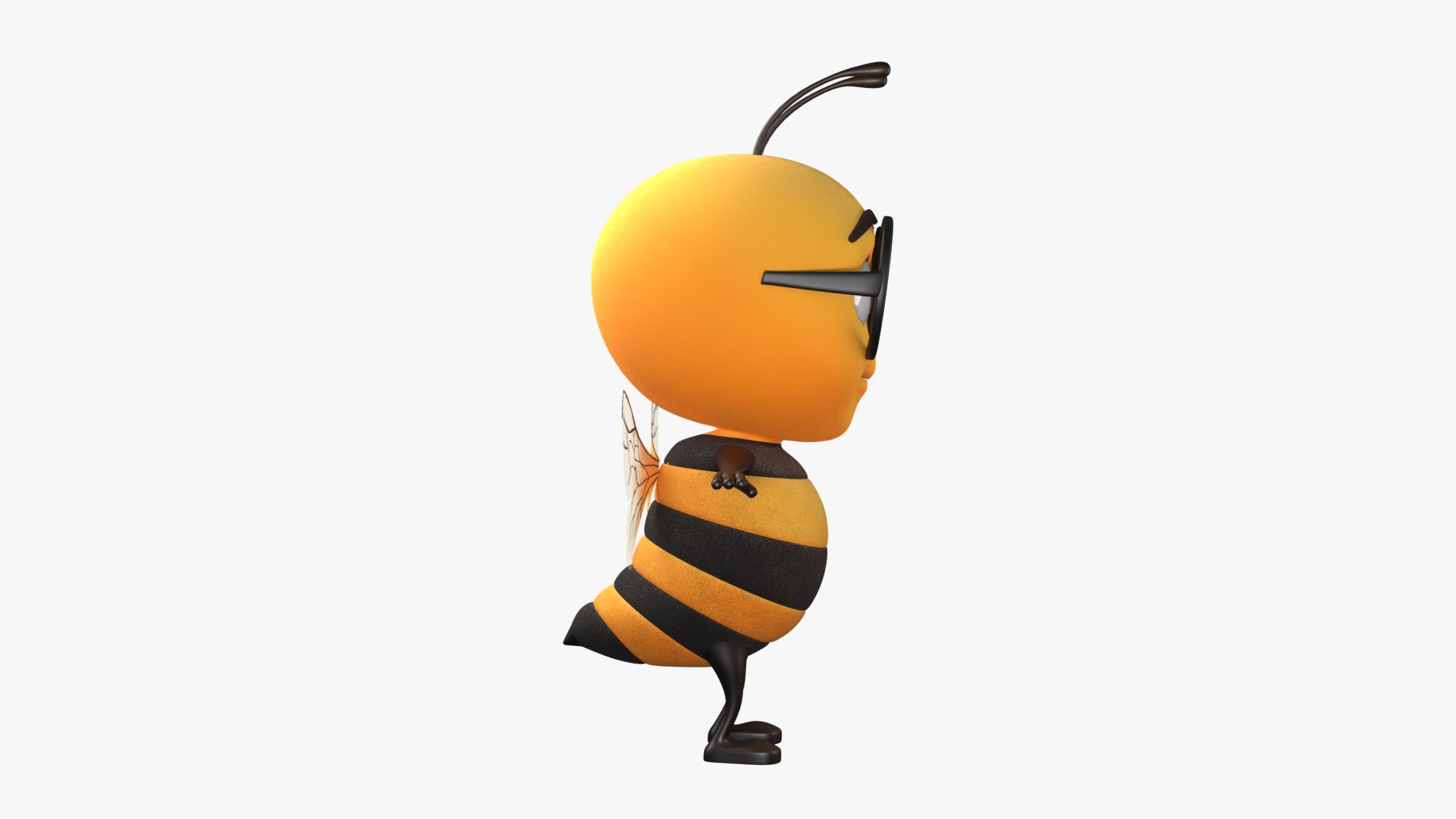 Cartoon Bee 3D Model - TurboSquid 2135812