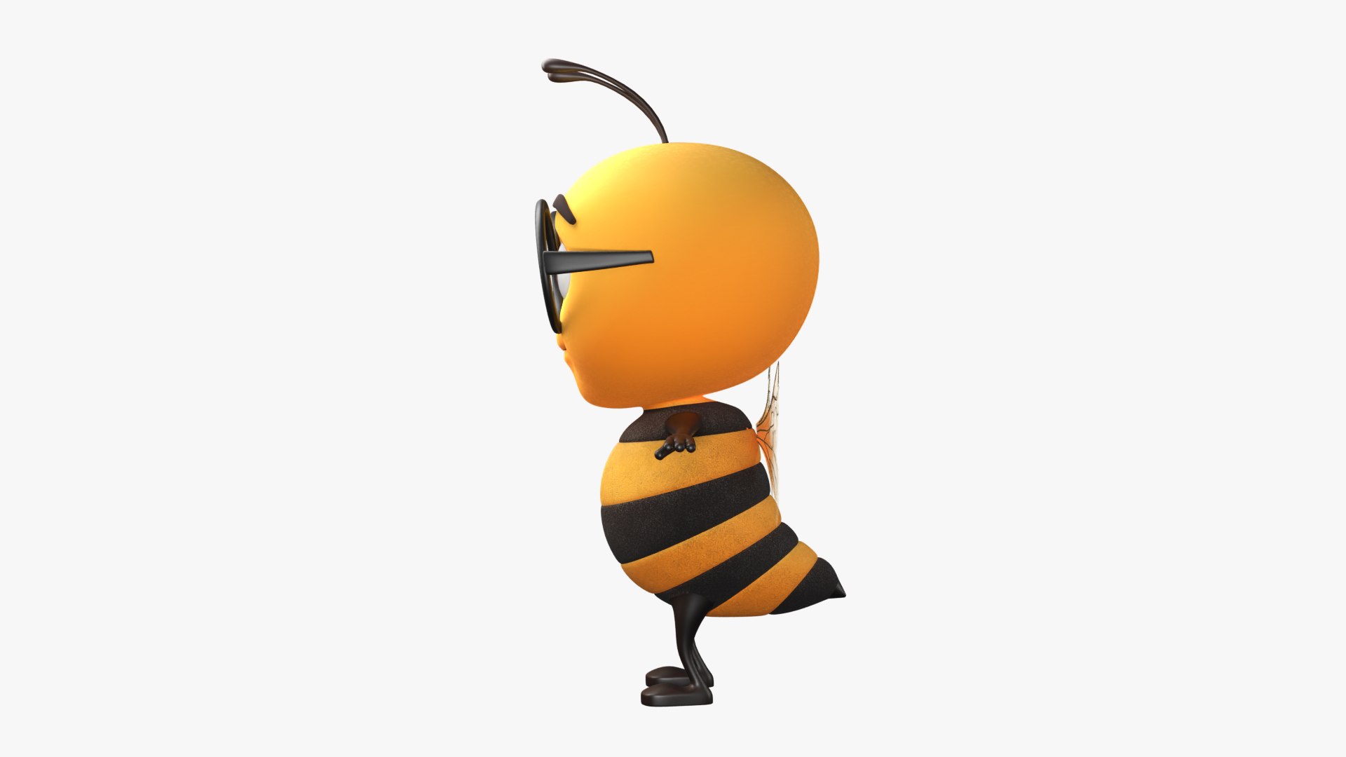 Cartoon Bee 3D Model - TurboSquid 2135812