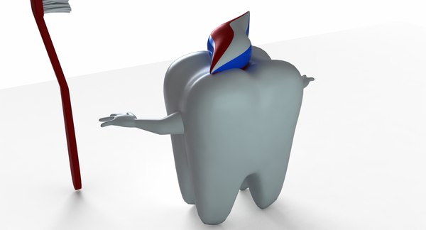 Cartoon tooth 3D model - TurboSquid 1384502