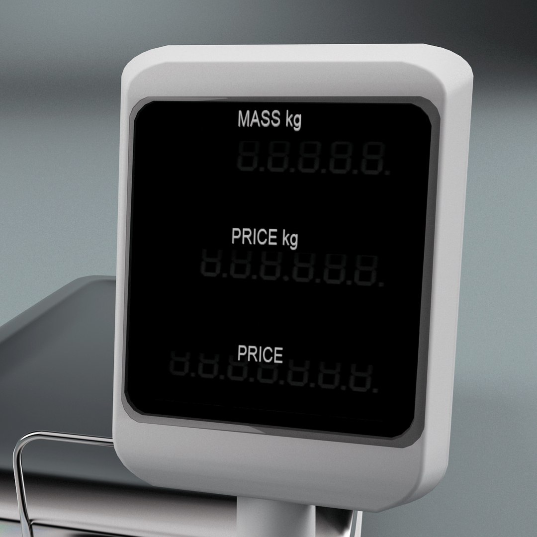 3dsmax supermarket retail scales