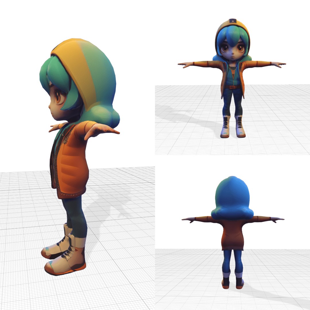 3D Stylized Female Teen Model Model - TurboSquid 2322699