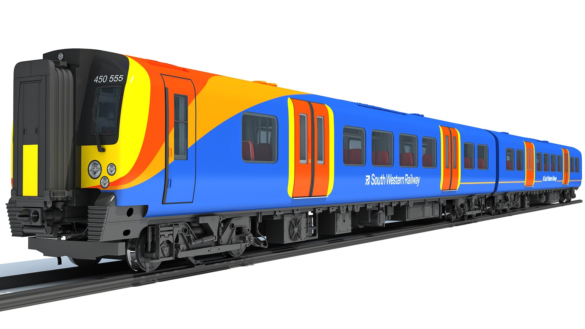 British Passenger Train 3D Model - TurboSquid 1854303
