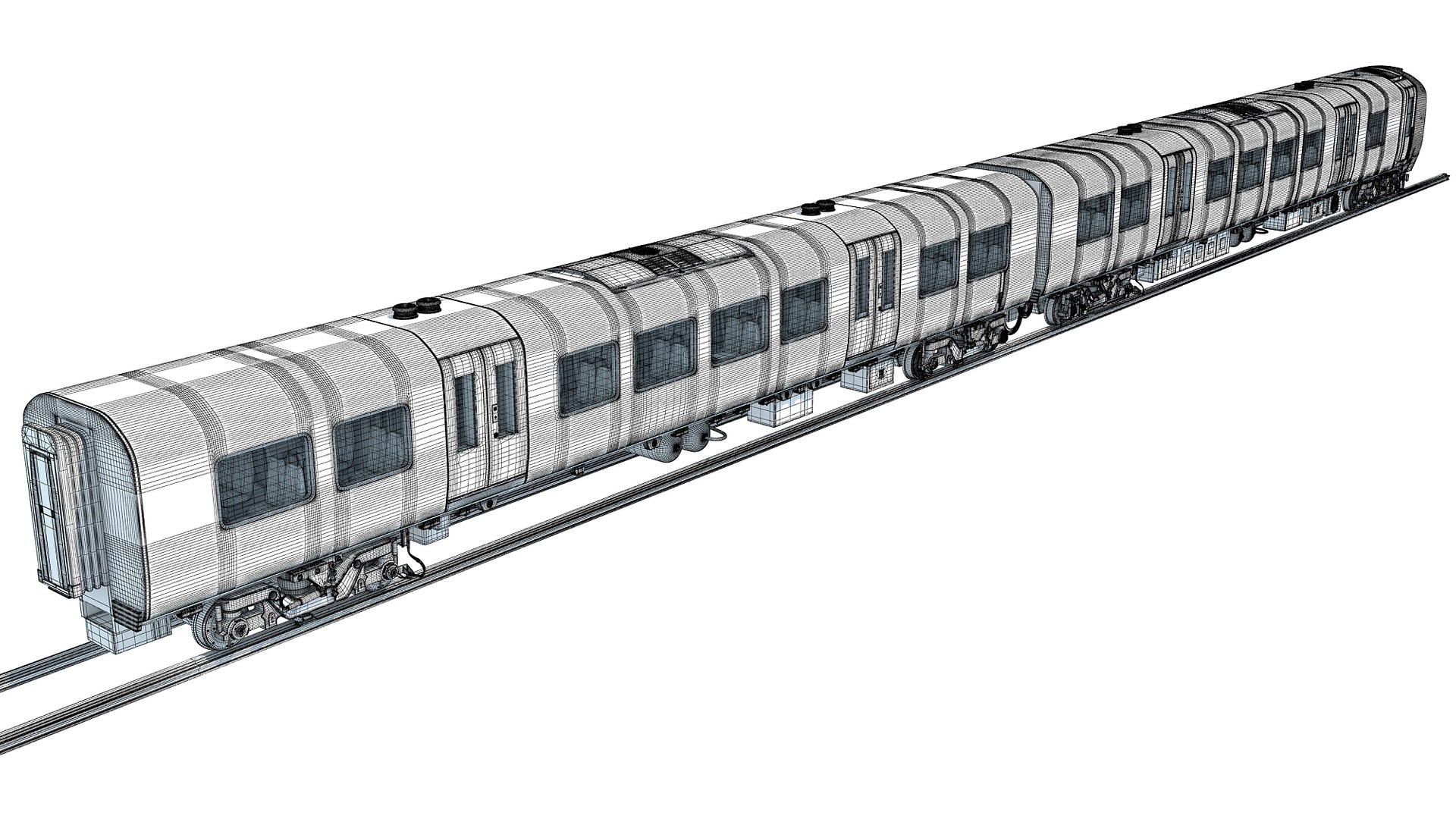 British Passenger Train 3D model - TurboSquid 1854303