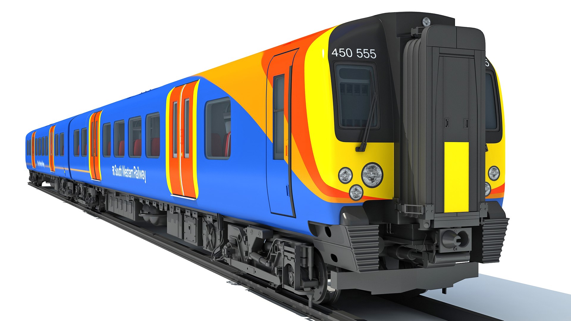 British Passenger Train 3D Model - TurboSquid 1854303