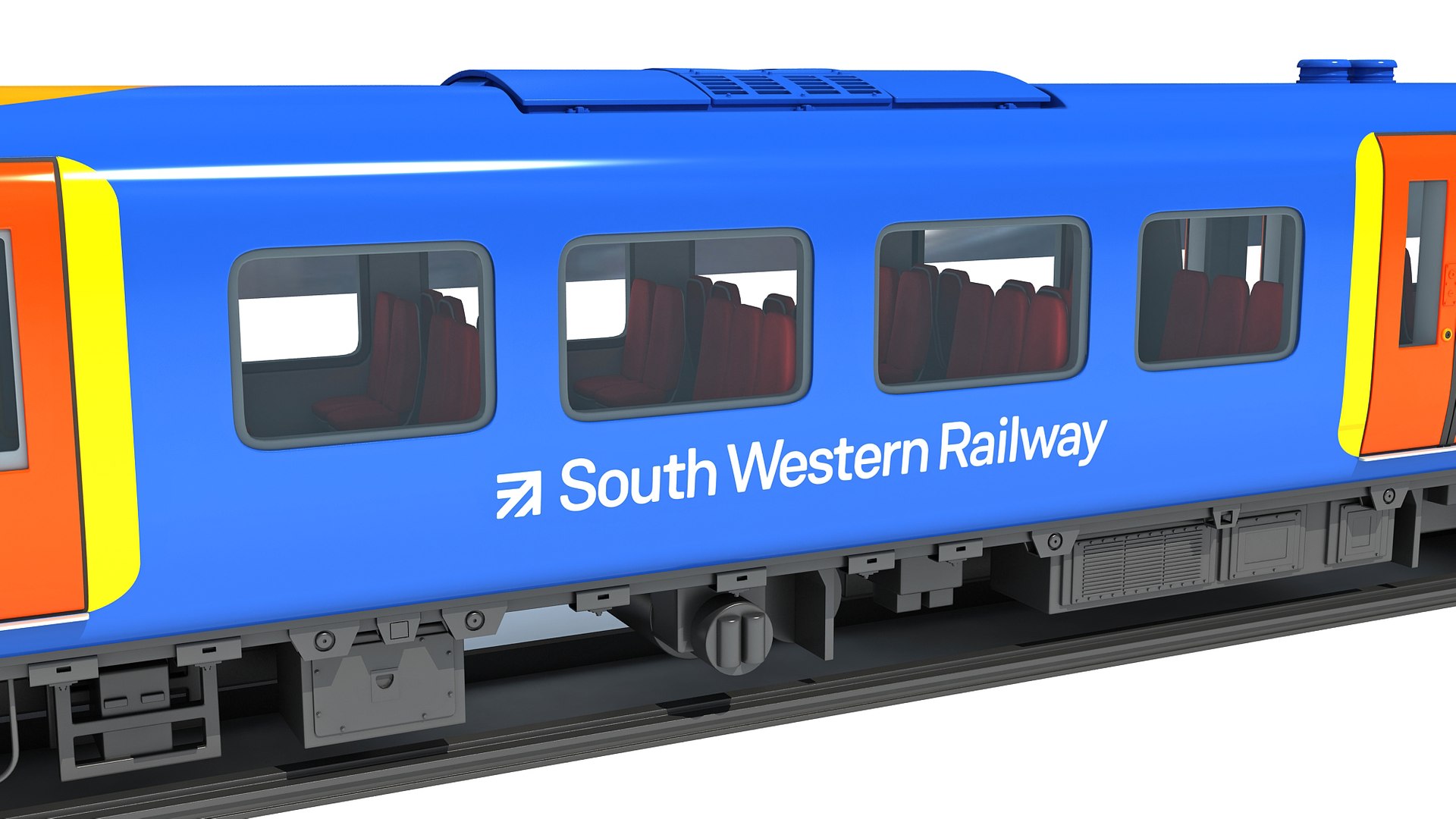 British Passenger Train 3D model - TurboSquid 1854303