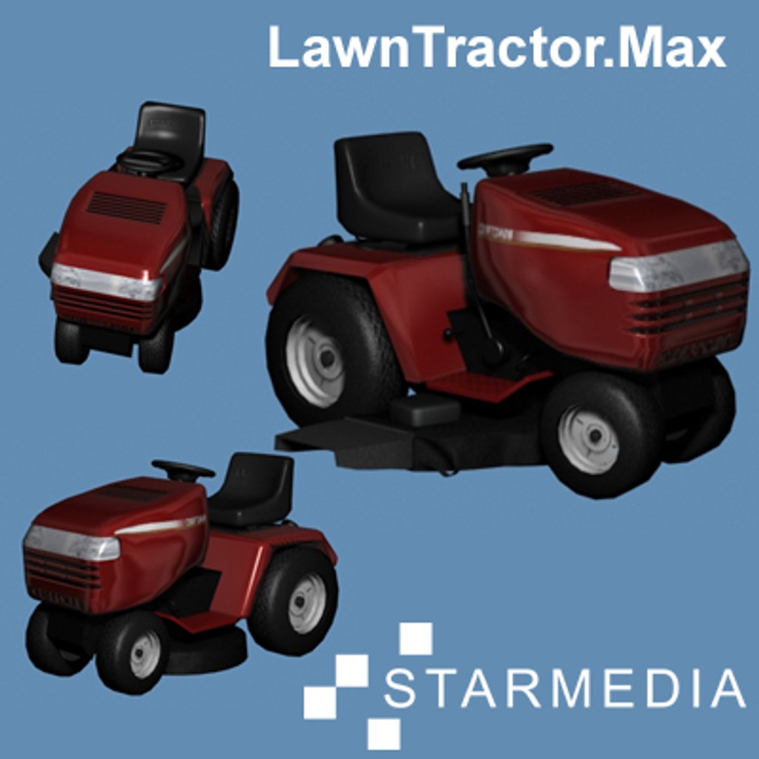 3d Model Of Lawn Tractor