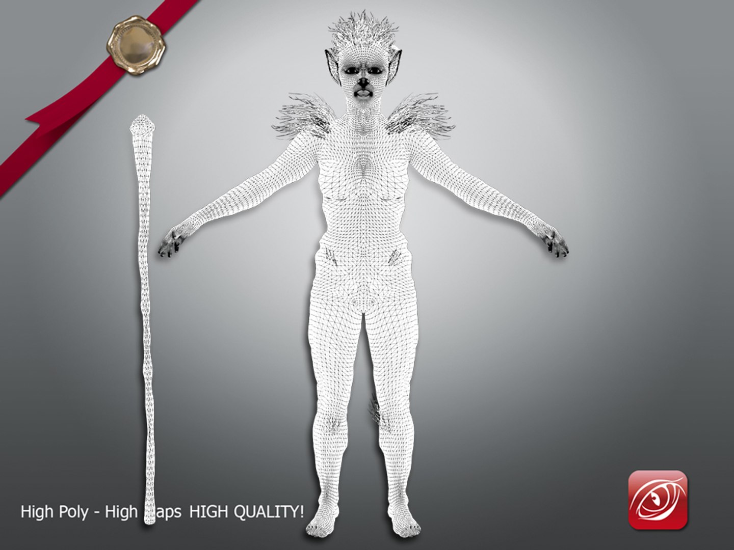 Female Nymph Nature 001 3D - TurboSquid 1286861