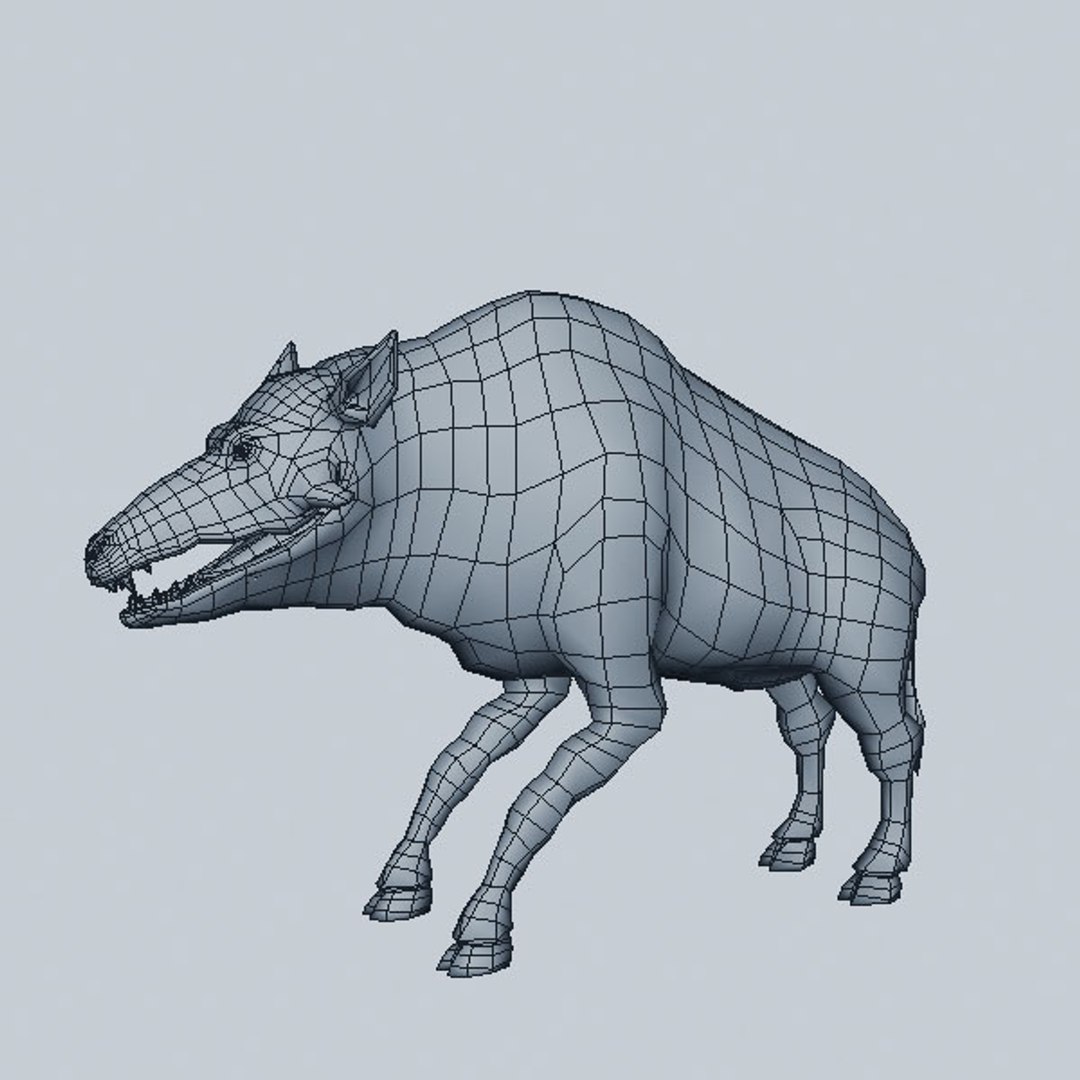 Entelodont Pigs 3d Model