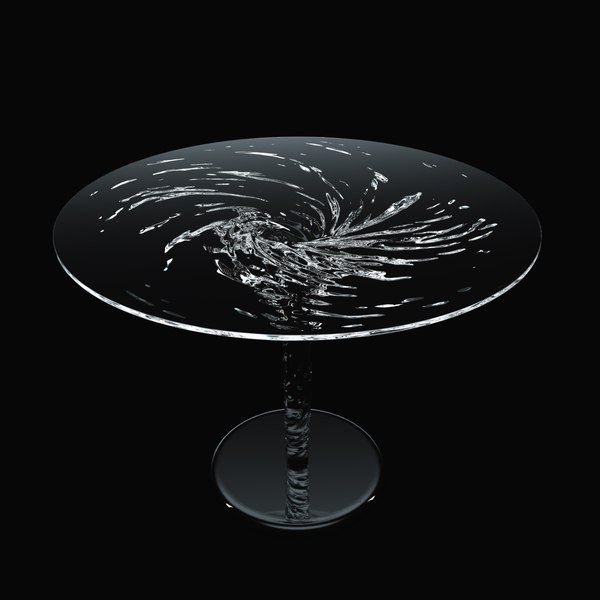 3d model acrylic chaise-lounge