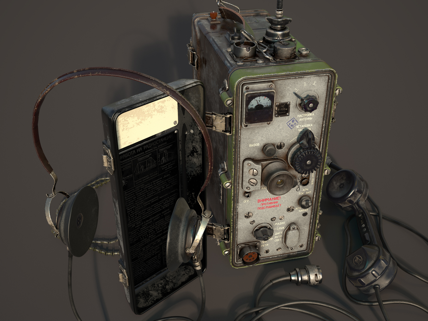 Vhf radio station r-105m 3D - TurboSquid 1532816