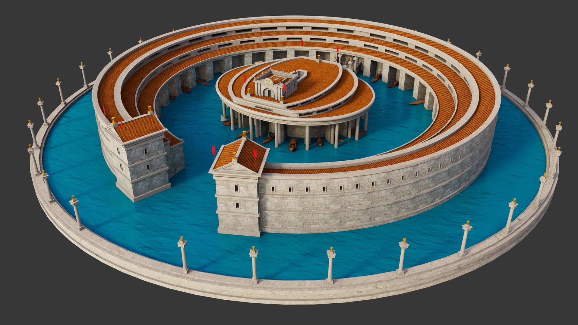 Carthage Port Structure 3D Model - TurboSquid 2380537