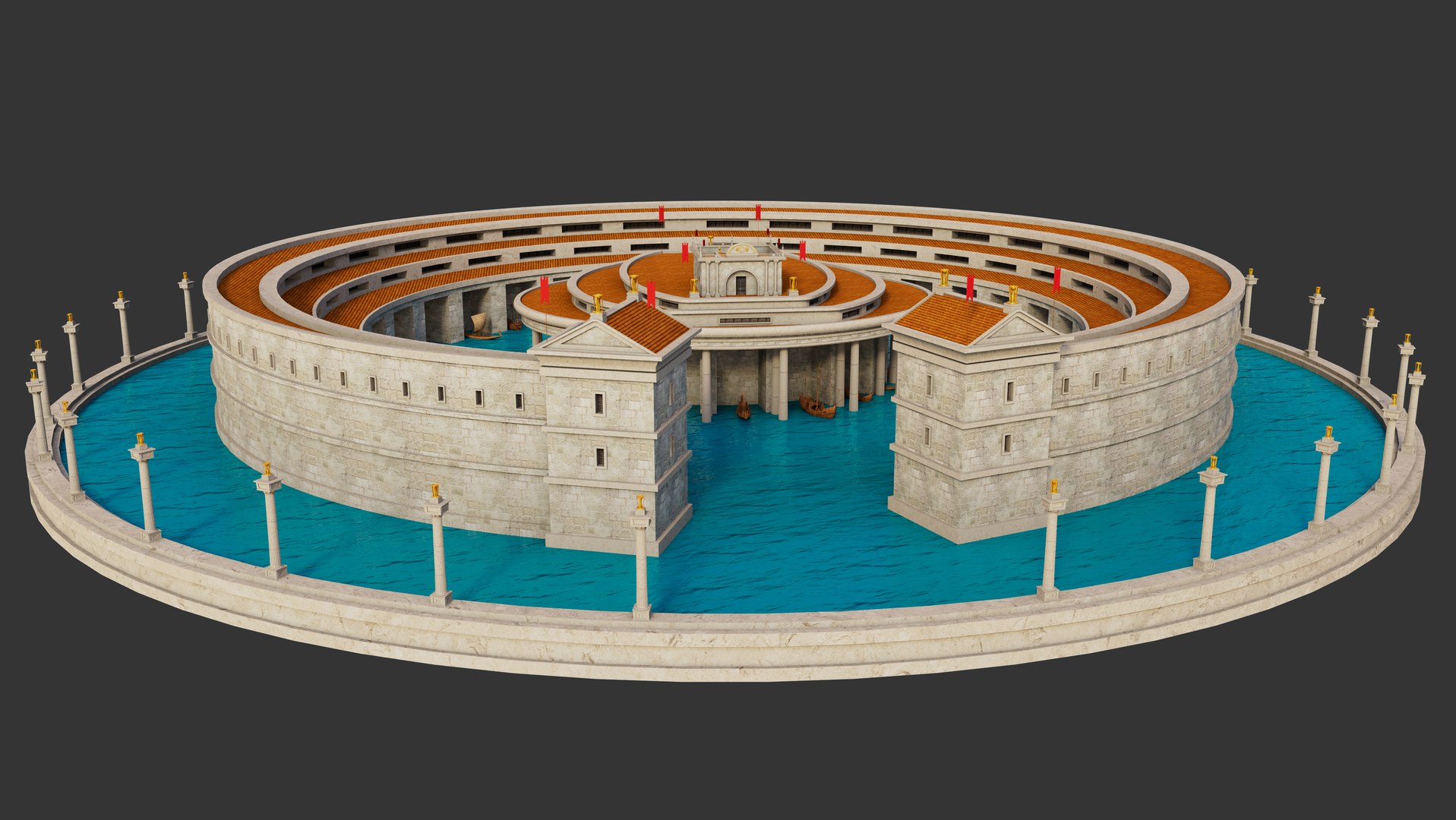 Carthage Port Structure 3D Model - TurboSquid 2380537