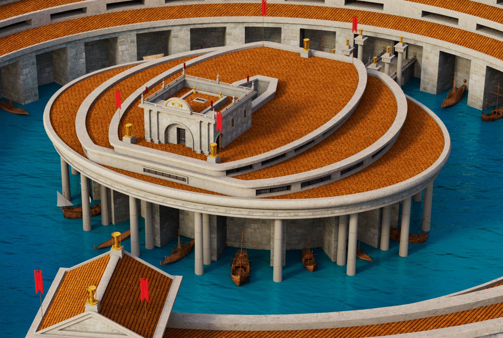 Carthage Port Structure 3D Model - TurboSquid 2380537