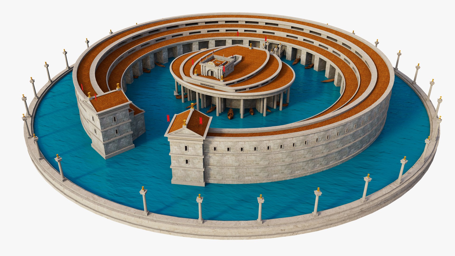 Carthage Port Structure 3D Model - TurboSquid 2380537