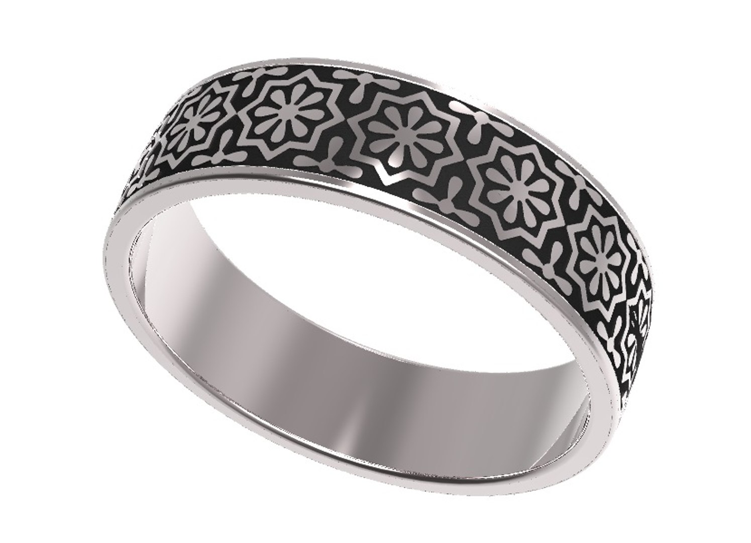 gold ring enamel -10 3d model