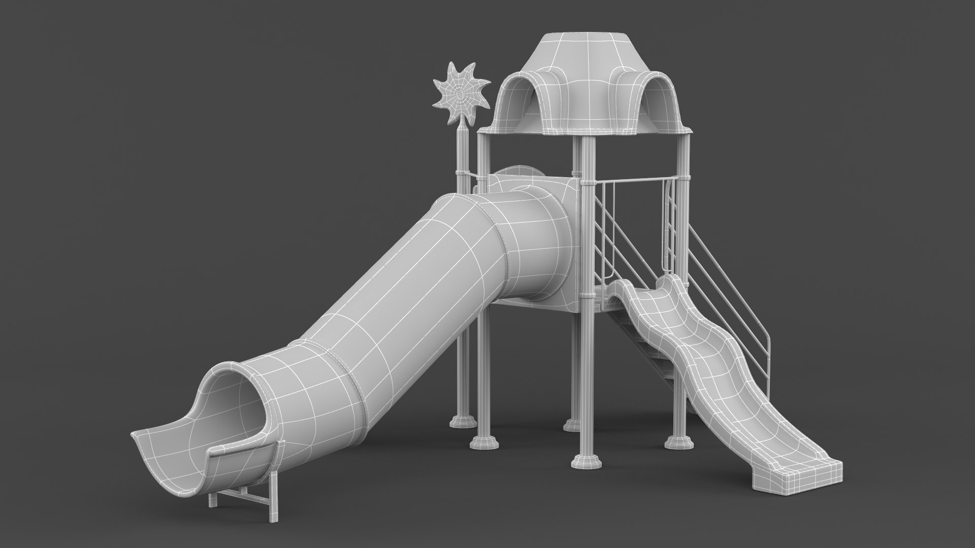 Children Slide Playground 3D model - TurboSquid 2014078