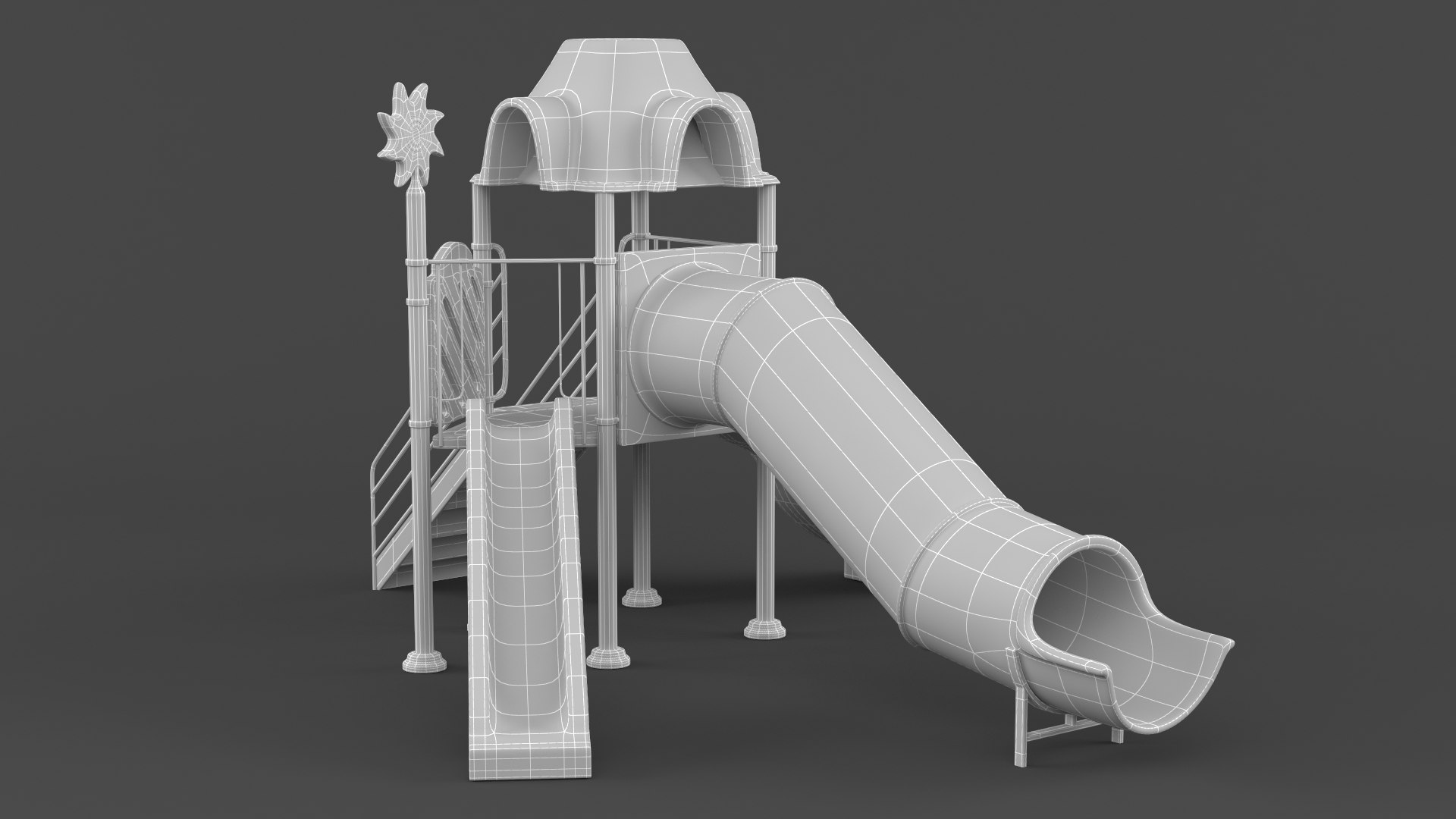 Children Slide Playground 3D model - TurboSquid 2014078