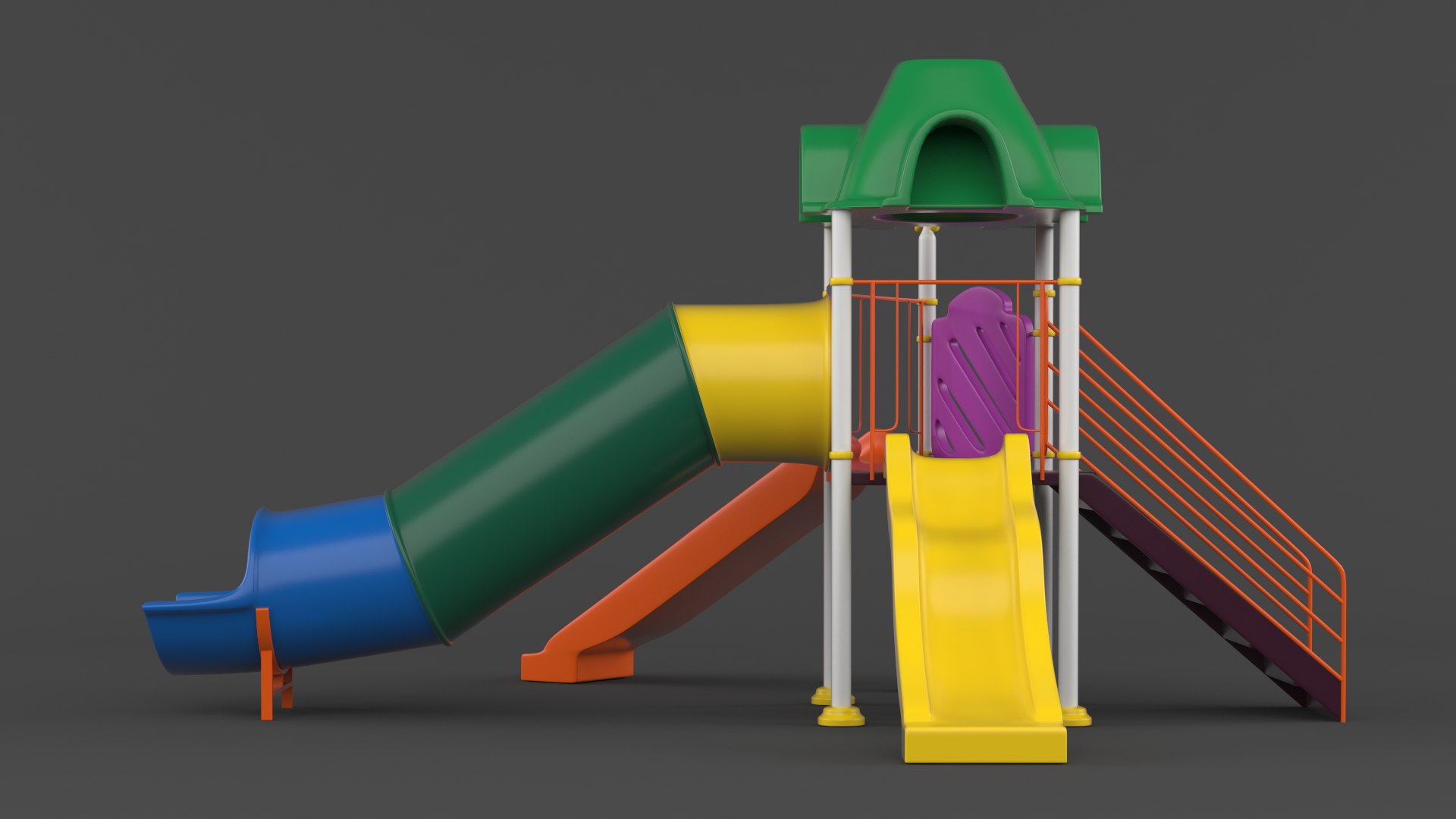 Children Slide Playground 3D model - TurboSquid 2014078