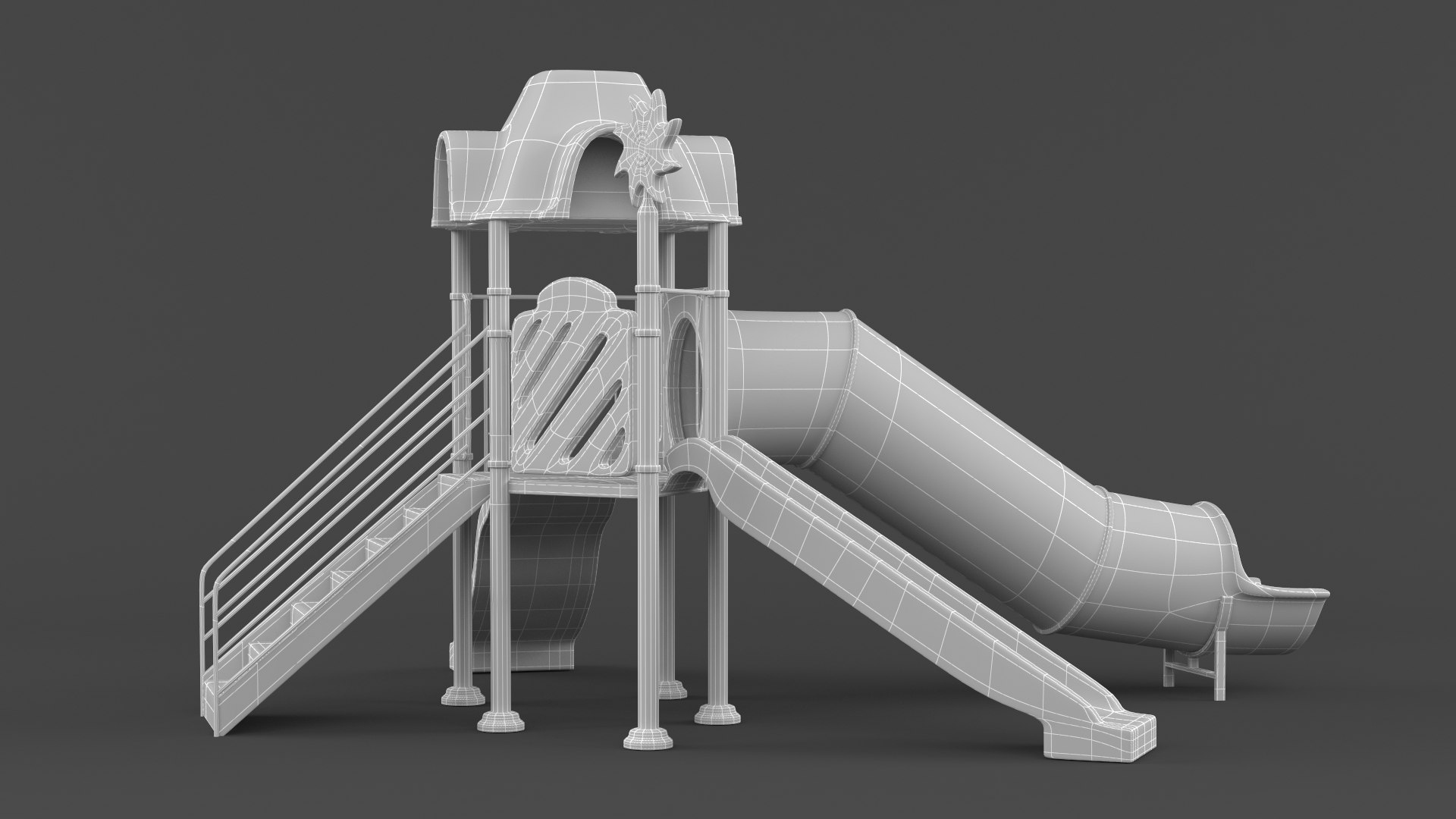 Children Slide Playground 3D model - TurboSquid 2014078