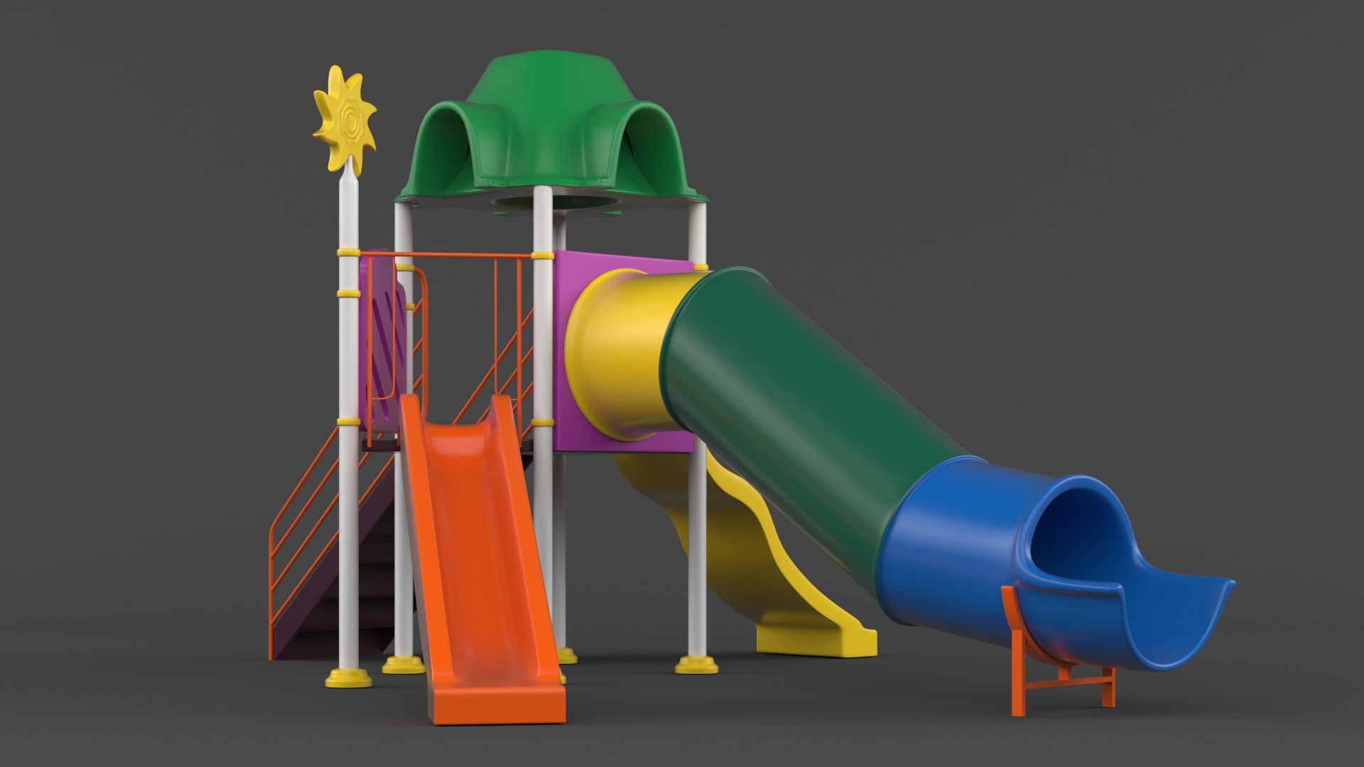 Children Slide Playground 3D model - TurboSquid 2014078
