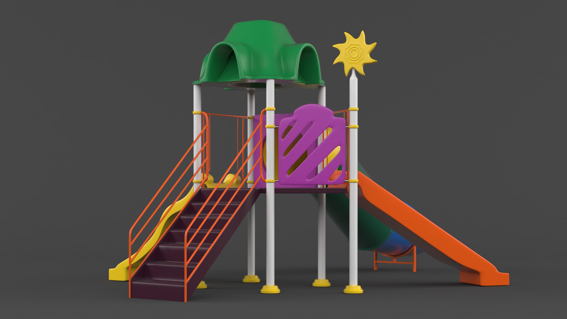 Children Slide Playground 3D model - TurboSquid 2014078