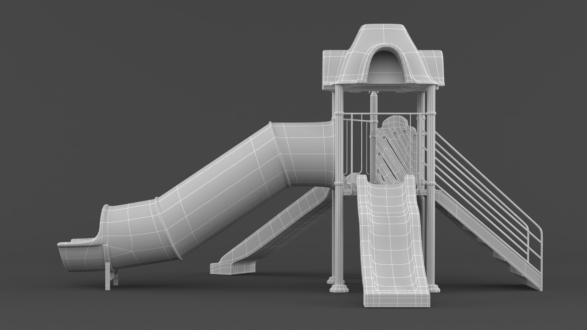 Children Slide Playground 3D model - TurboSquid 2014078