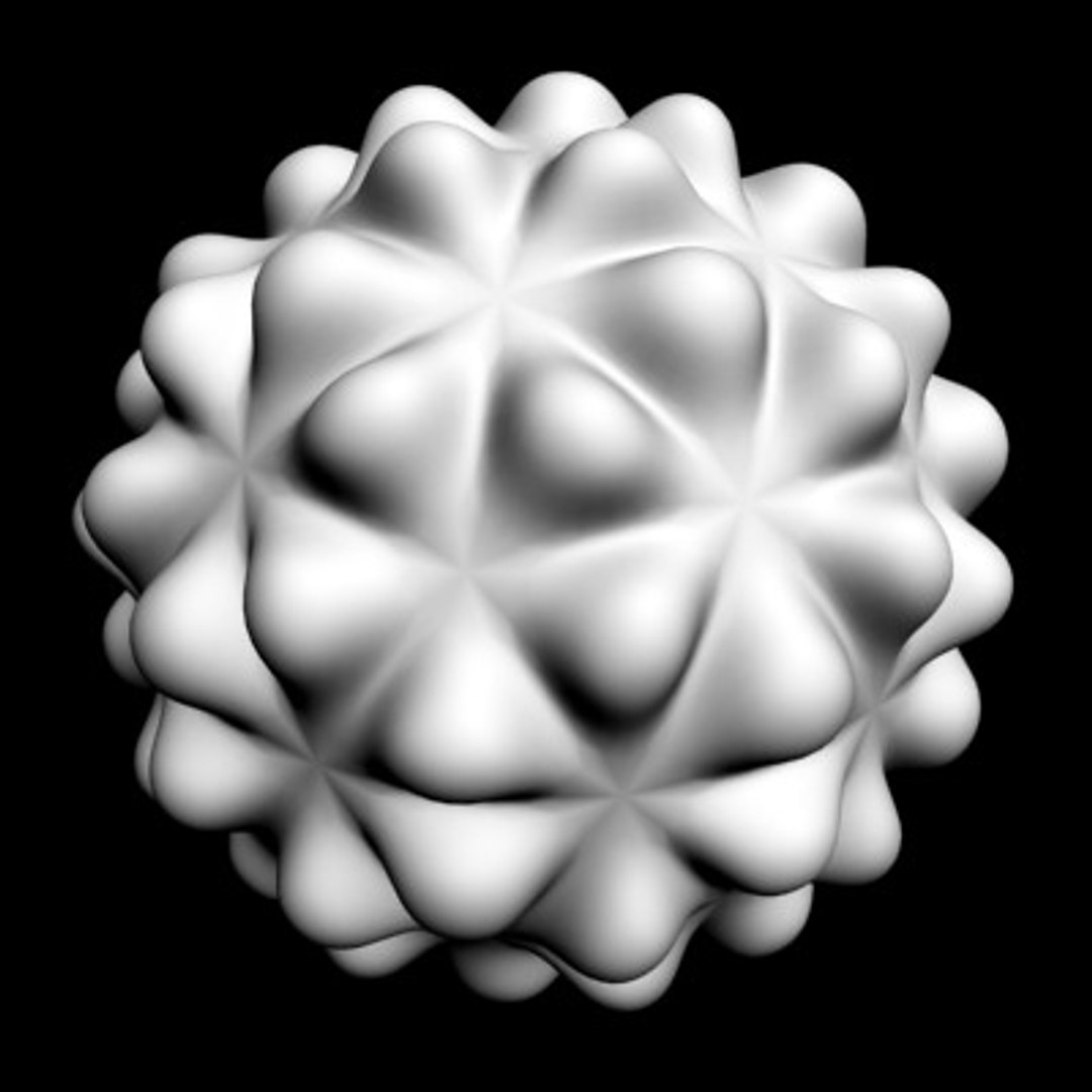 Microscopic Pollen Bacteria Cell 3d Model