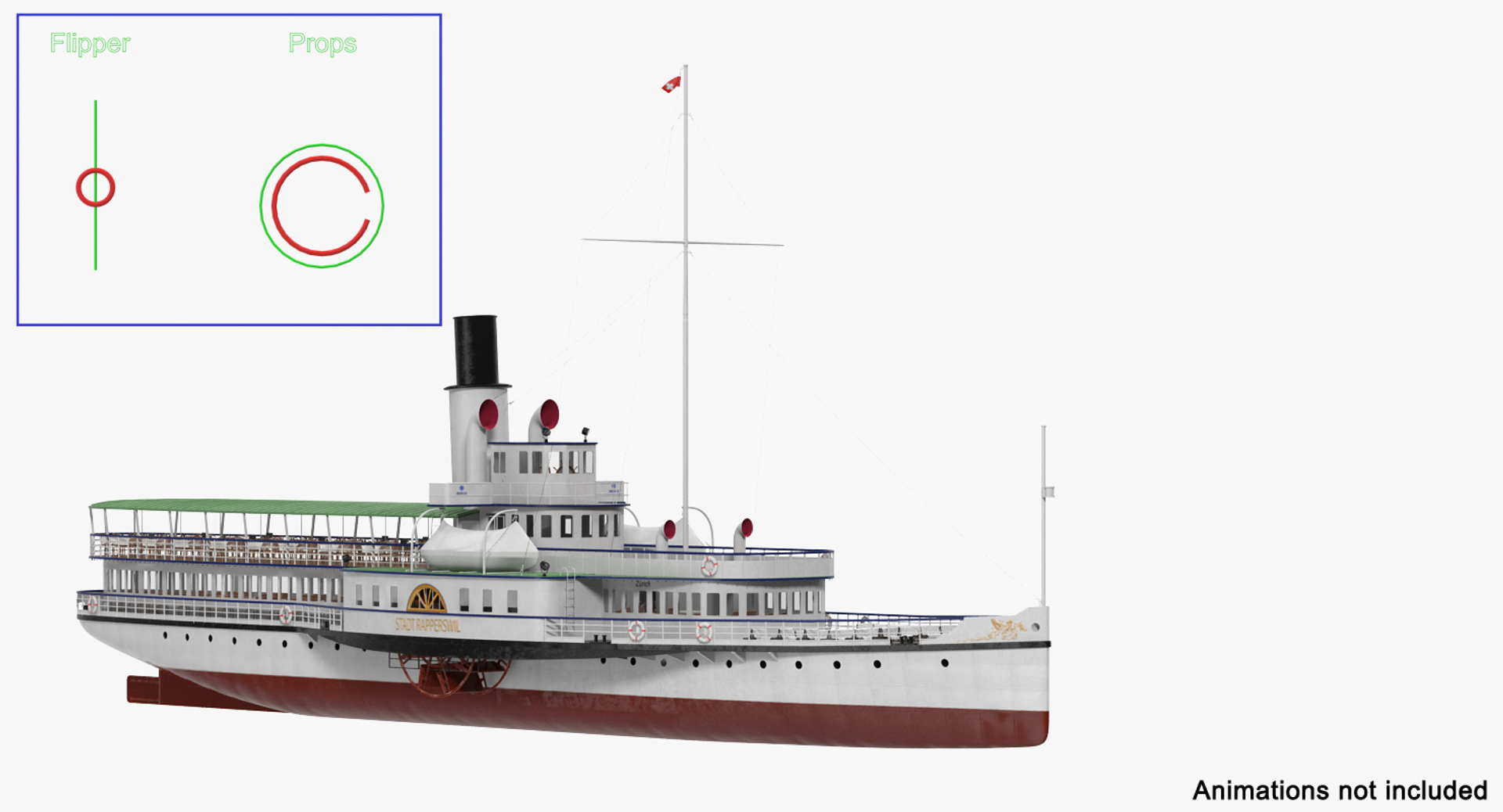 Rigged Steam Paddle Ships 3D Model - TurboSquid 1227304