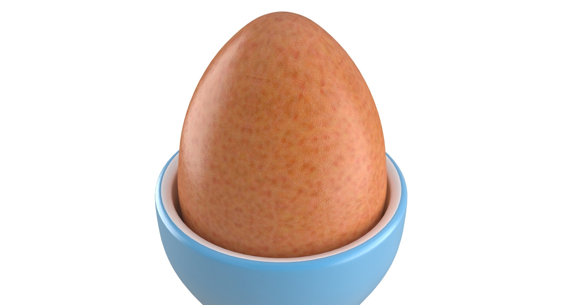 3d soft boiled egg model